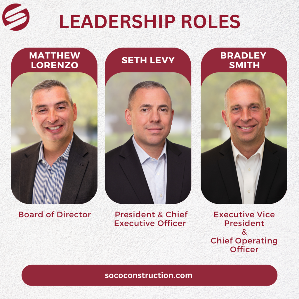SOCO Leadership Transition - SOCO Construction